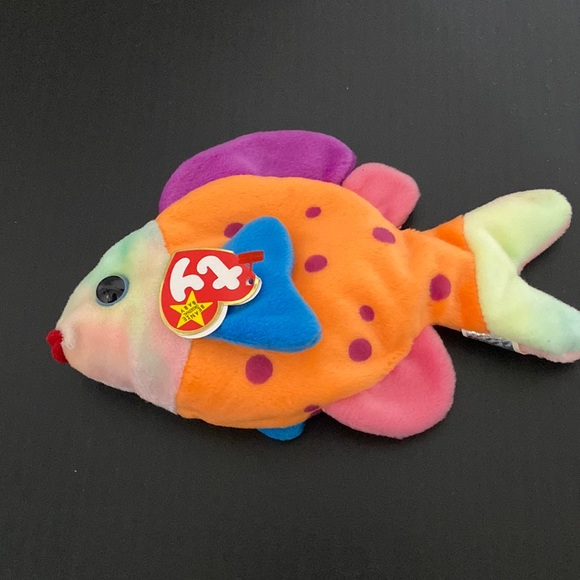 Ty | Toys | 53 Nwt Lips Colorful Fish Ty Beanie Babies Plush Stuffed ...